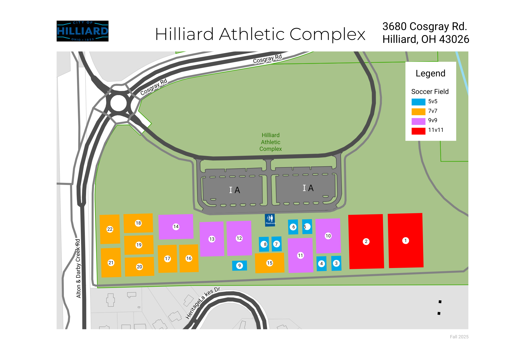 Field Locations - Northwest FC